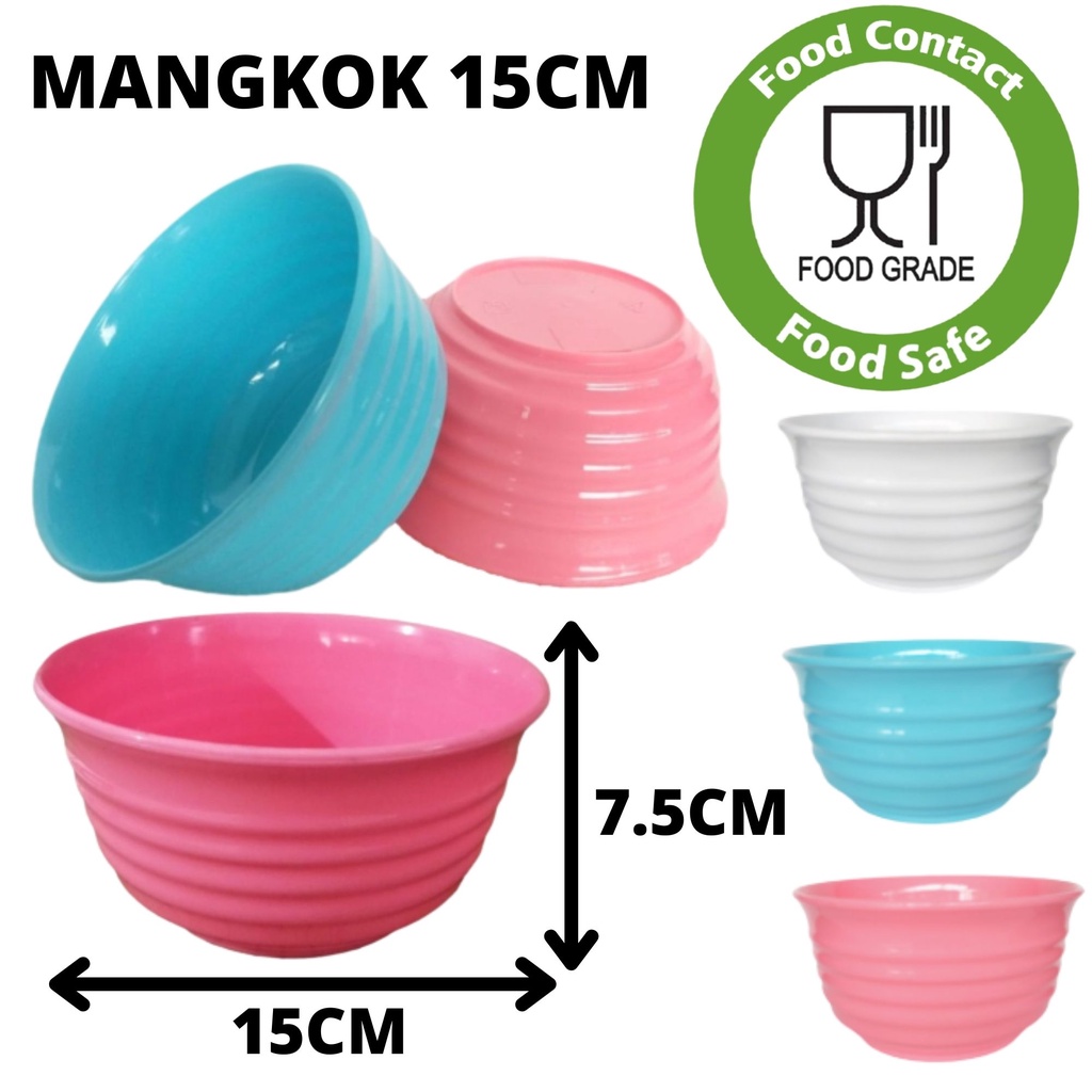 Jual MANGKOK PLASTIK 15CM Ma02 Kecil Mangkuk Ramen Kuah Mie Bakso Sup ...