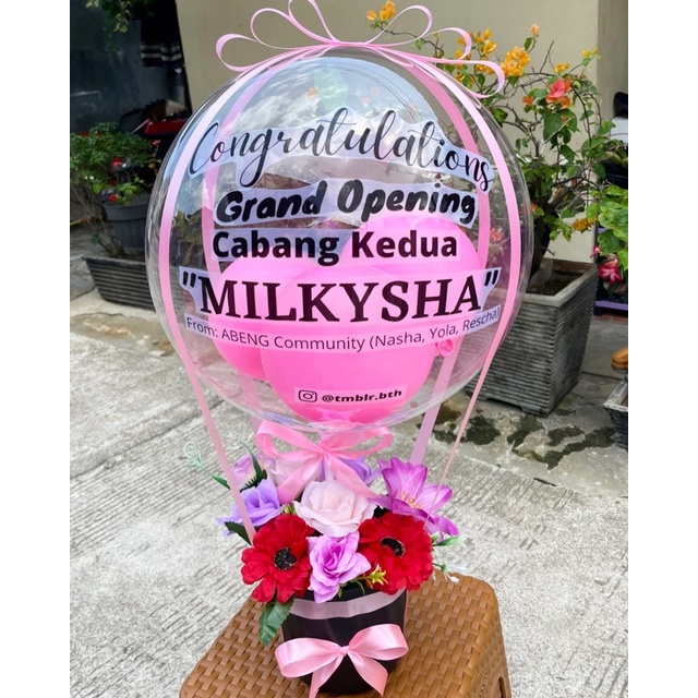 Jual bunga bucket box balon urgent order | Shopee Indonesia