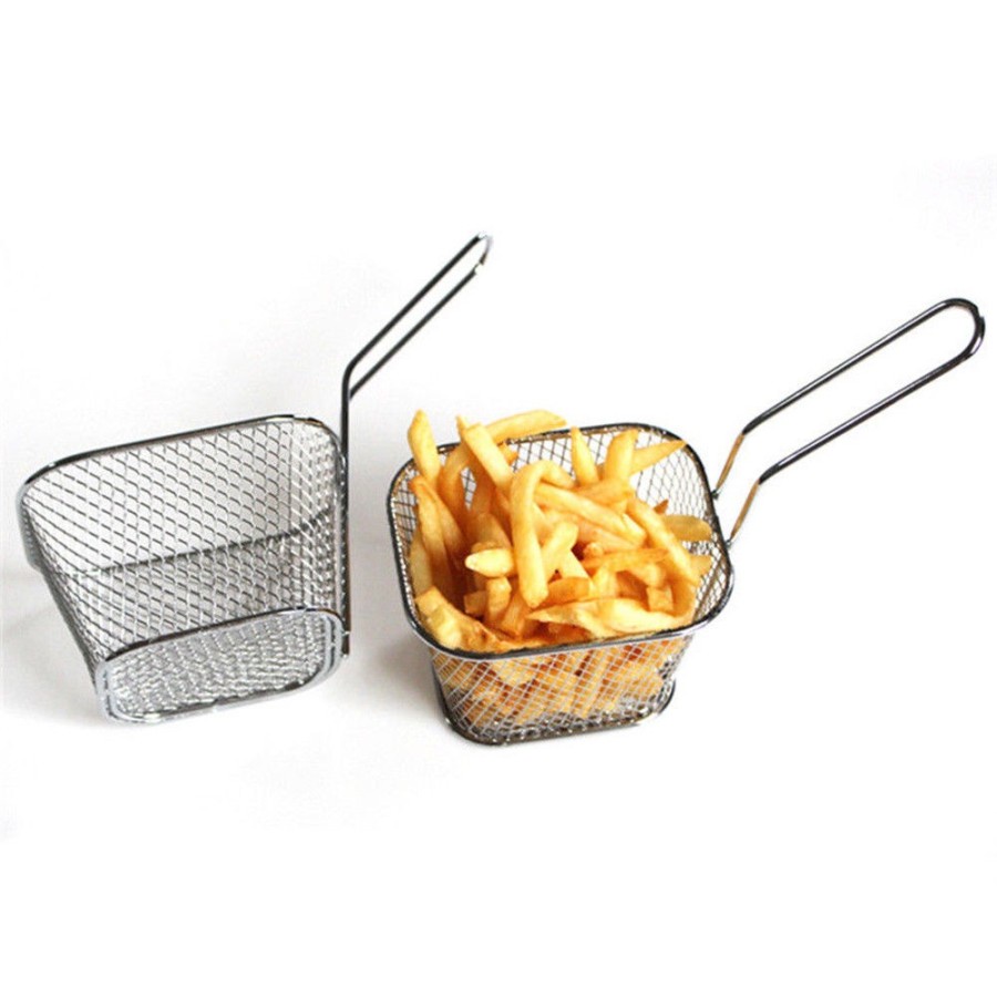 Jual Saringan Mini Stainless Frying Basket Stainless Steel | Shopee ...