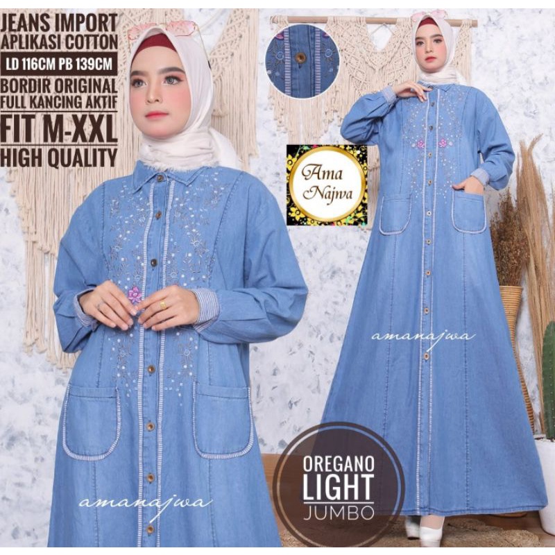 Jual oregano jumbo dress by ama najwa | Shopee Indonesia