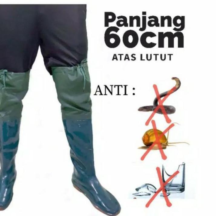Jual sepatu boot anti keong sepatu anti ular sepatu sepatu mancing ...