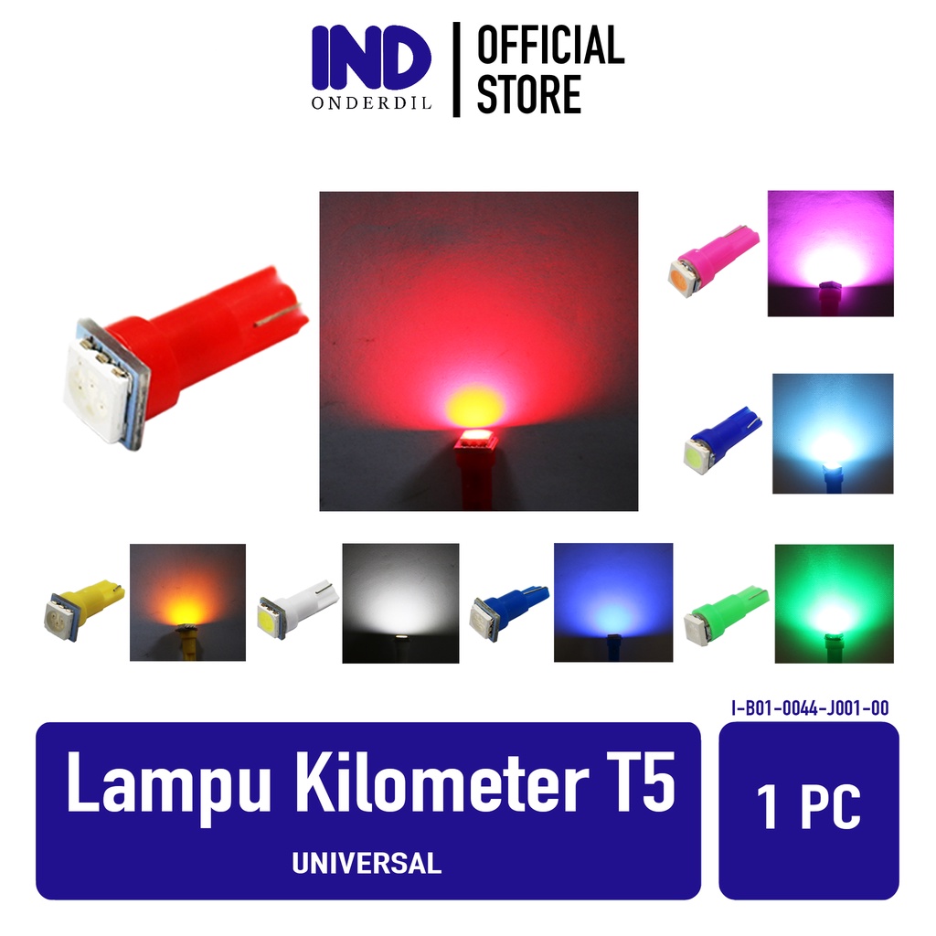 Jual IND Onderdil Lampu LED 1 Titik Diam T5-T 5 Speedometer-Kilometer ...