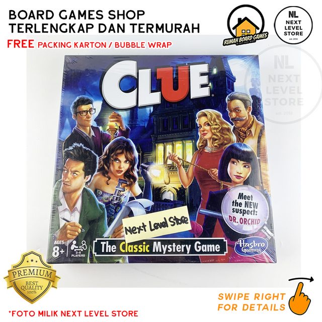 Jual Clue Board Games : The Classic Mystery Game Card - NEW | Shopee ...