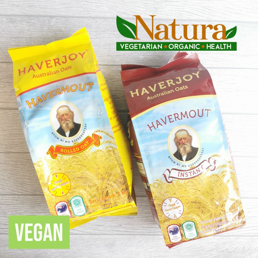 Jual Haverjoy Havermout Oat 1KG Rolled Oat Instant Oat | Shopee Indonesia