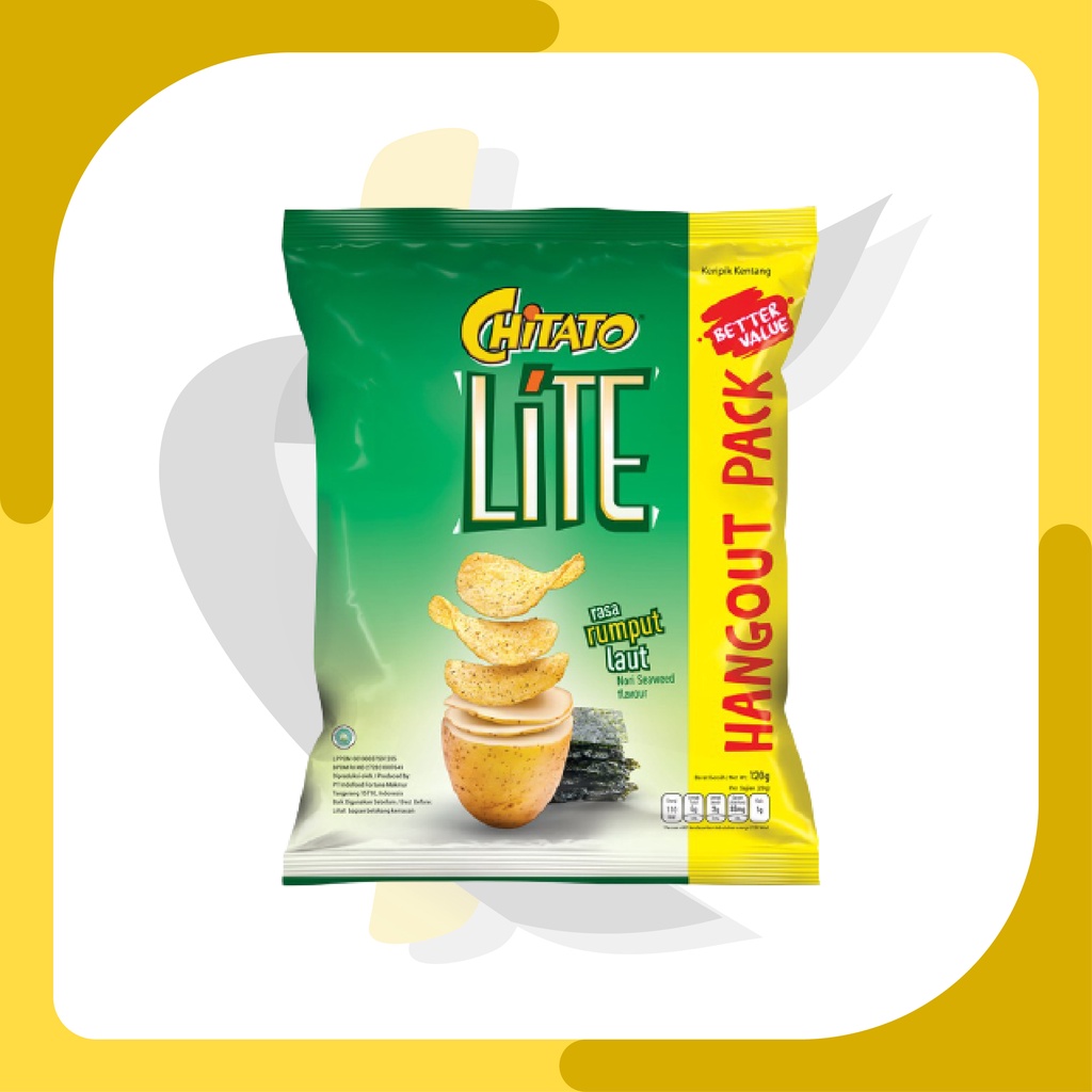 Jual Chitato Lite Keripik Kentang Potato Chips - Seaweed - 120gr ...