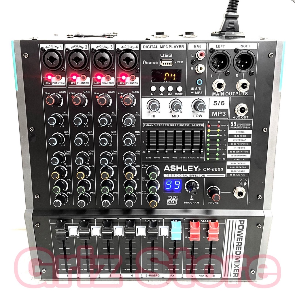 Jual Power Mixer Ashley CR-6000 Original Ashley CR6000 / CR 6000 6 ...