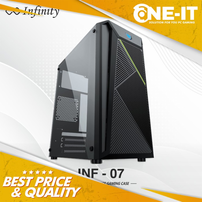 Jual CASE INFINITY INF-07 F07 M-ATX Side Acrylic Gaming Casing PSU 250W ...