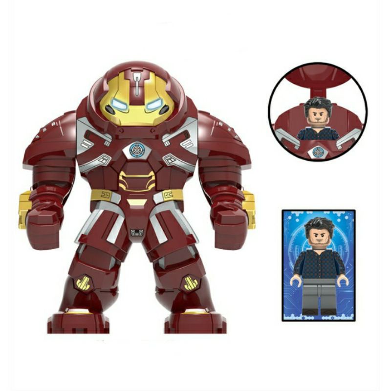 Jual Mainan Balok Minifigure Iron Man Mark 48 Hulkbuster Mark 2 | Iron ...