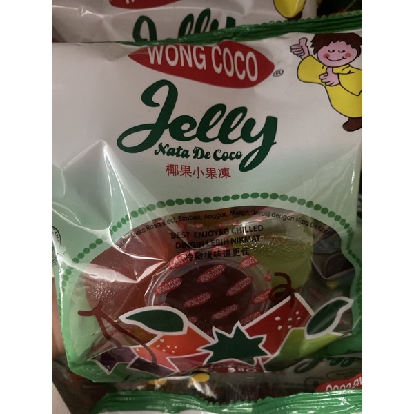 Jual Wong Coco Jelly Nata de coco 210g isi 15pcs | Shopee Indonesia