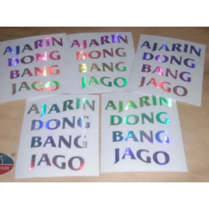 Jual sticker hologram bang jago | Shopee Indonesia