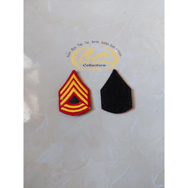 Jual Atribut Pangkat Sevron Topi Perekat SERMADATAR Taruna Akmil AU AL ...