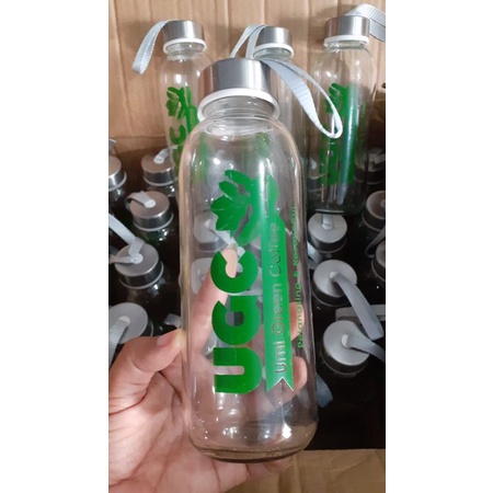 Jual Botol kaca/botol umi green coffee/botol logo UGC | Shopee Indonesia
