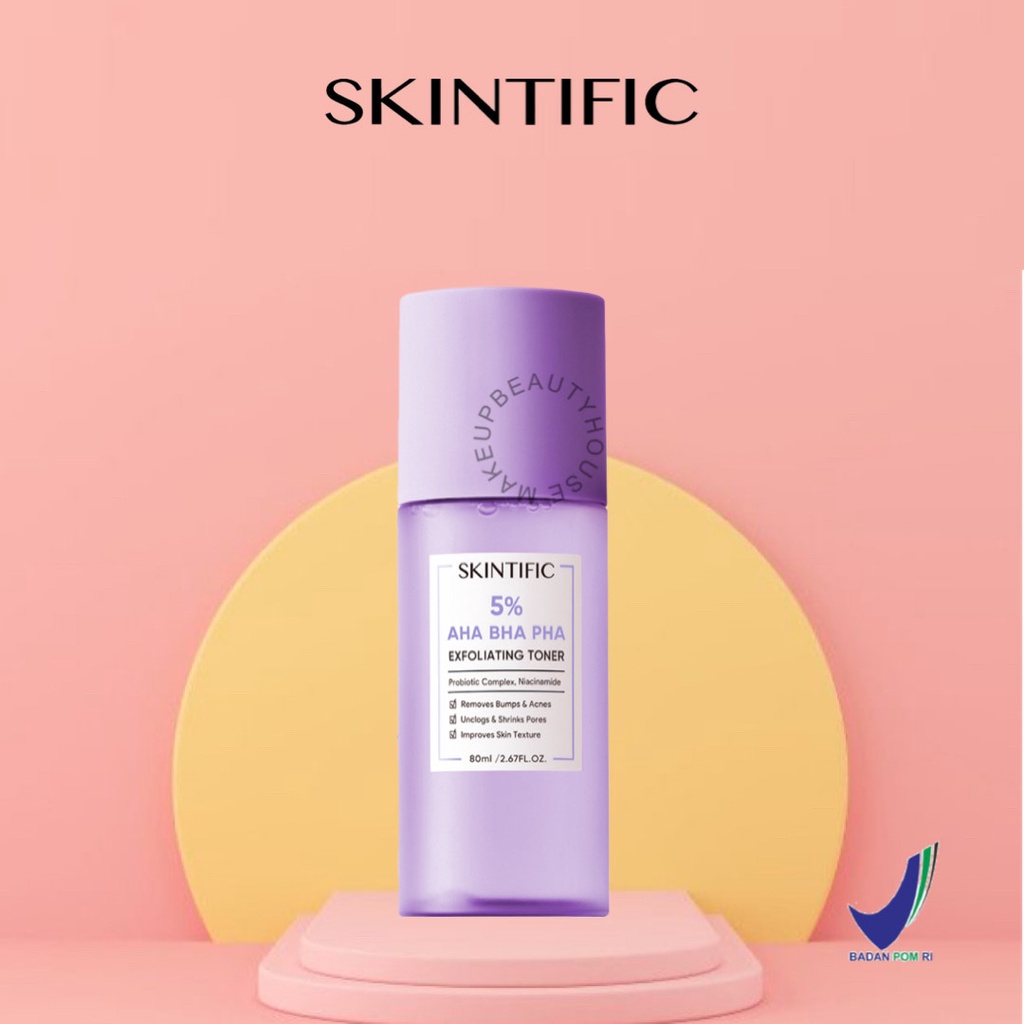 Jual SKINTIFIC 5% AHA BHA PHA Exfoliating Toner 80ml | Face Exfoliators Glow and Smooth Skin ...