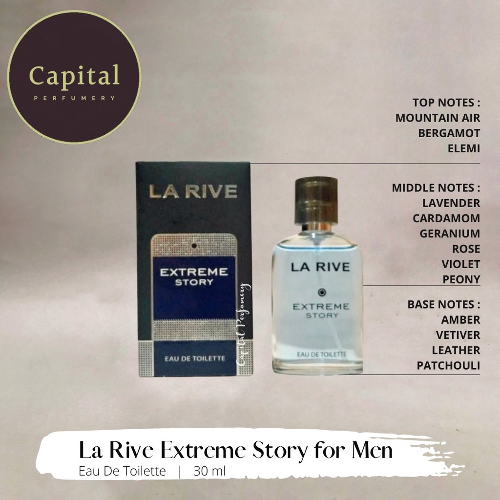 Jual La Rive Extreme Story For Men EDT 30 ml | Shopee Indonesia
