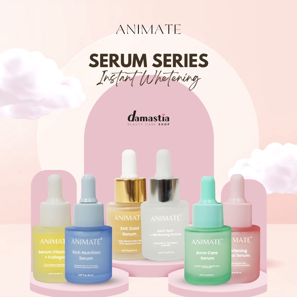 Jual Animate Serum Wajah Acne 24 Glow Dark Spot Rich Nutrition Collagen ...