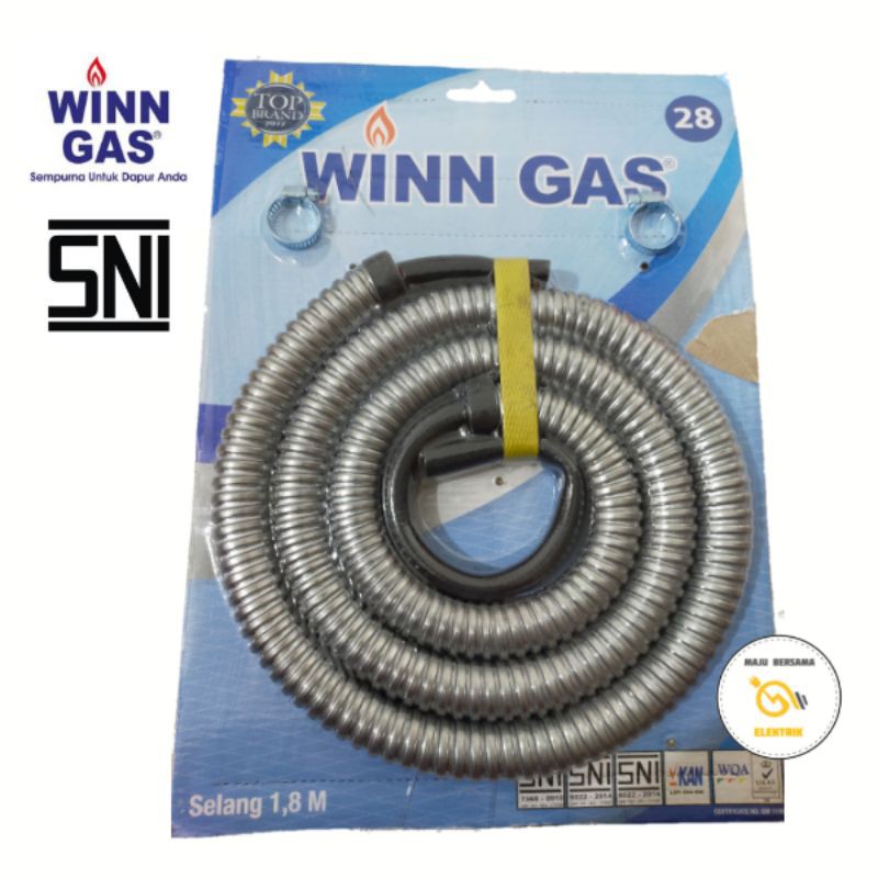 Jual Selang Gas Flexi 1,8 M Winn Gas / Selang Kompor Gas / Selang ...