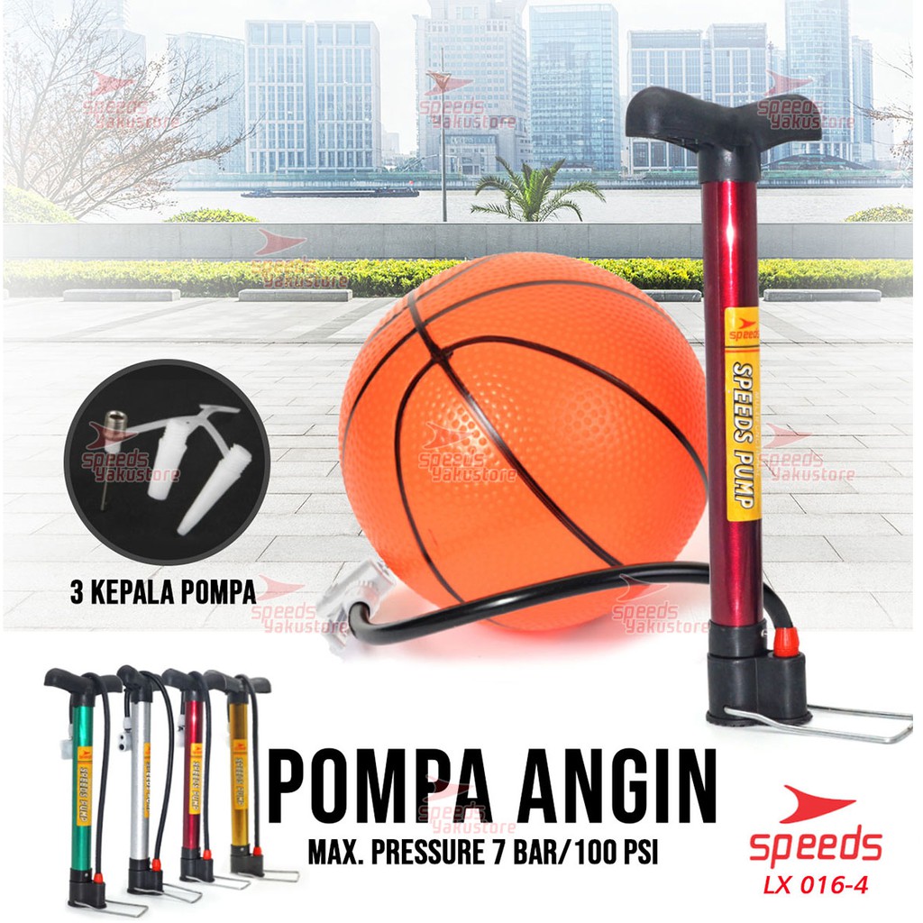 Jual SPEEDS Pompa Sepeda / pompa bola / pompa ban. / Pompa multifungsi ...