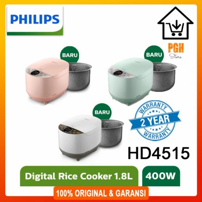 Jual Philips Rice Cooker/Majic Com Digital HD4515/1,8Liter | Shopee ...