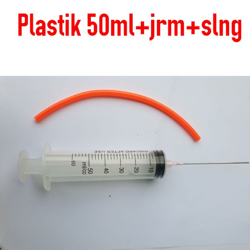 Jual spuit mika syringe spuit parfum jarum panjang selang suntikan ...
