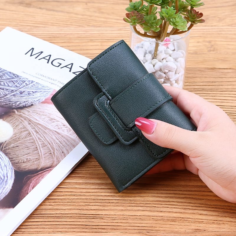 Jual (COD) Dompet Wanita Lipat Dompet Kulit Import Women Fashion Wallet MALL SHOPPING | Shopee ...