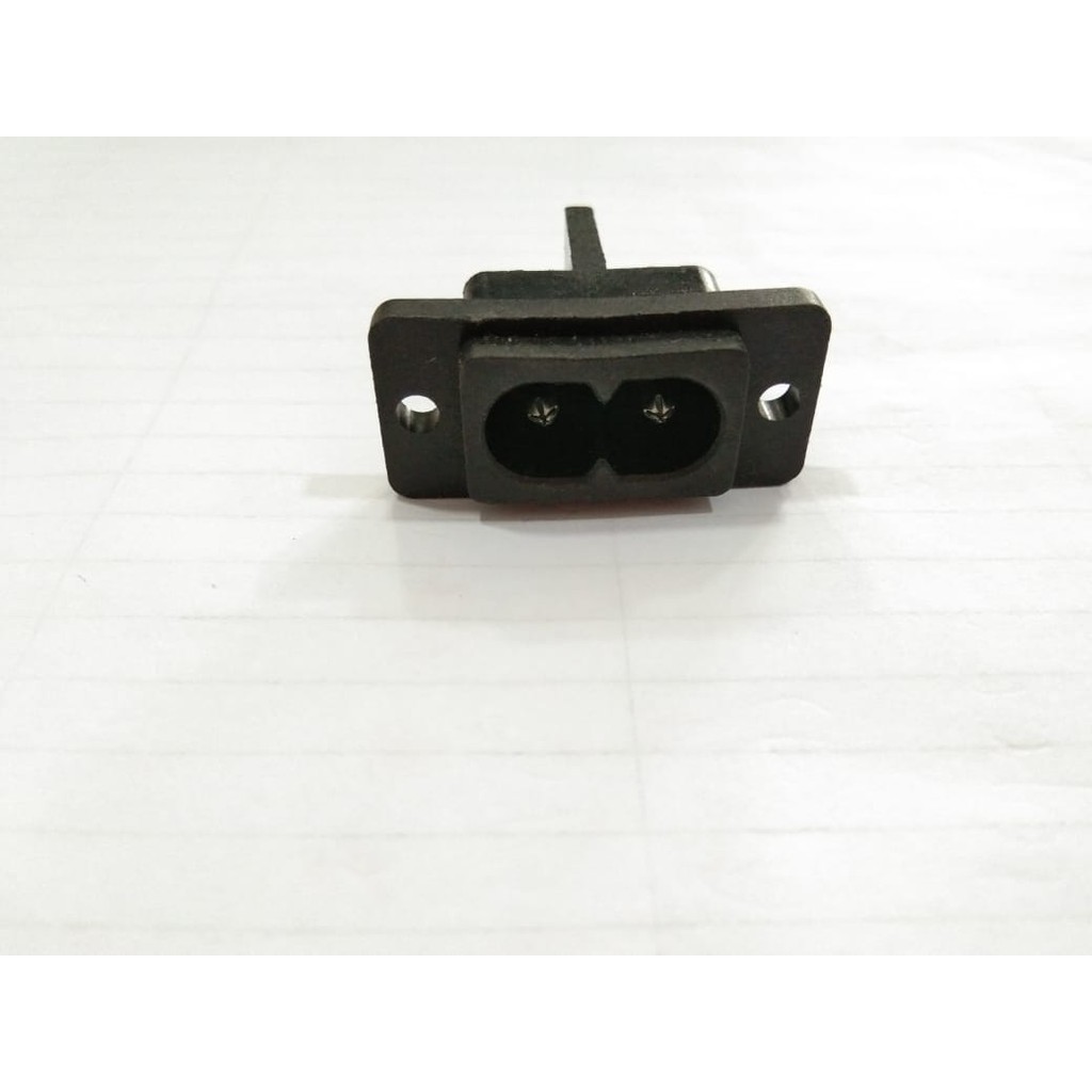 Jual Socket Kabel Power 2 Lubang connector AC 2 pin Angka 8 Soket angka ...