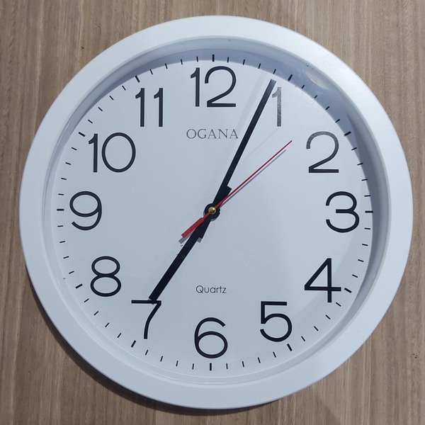 Jual Jam Dinding Kantor Rumah Classic Polos Klasik Putih Minimalis ...