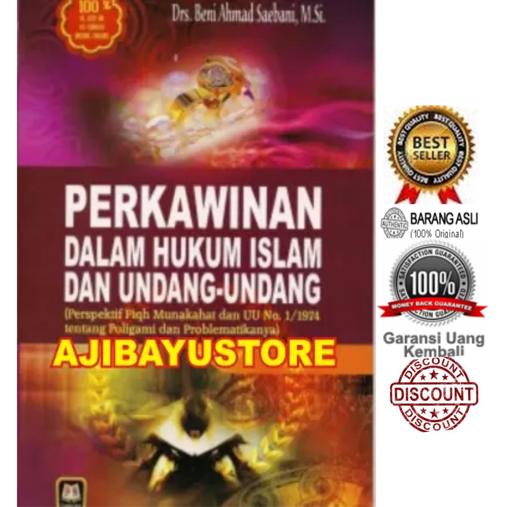 Jual BUKU PERKAWINAN DALAM HUKUM ISLAM DAN UNDANG-UNDANG Beni Ahmad Saebani Pustaka Setia ...
