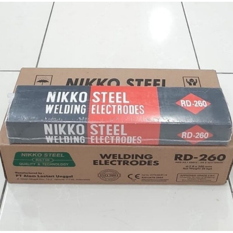 Jual Kawat Las Niko steel RD260 2,6mm 20kg/pack | Shopee Indonesia