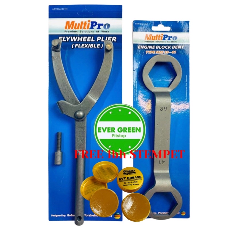 Jual MULTIPRO Paket Treker Tahanan CVT + Kunci Kopling 39 - 41 + FREE 1bh Stempet Grease Tracker ...