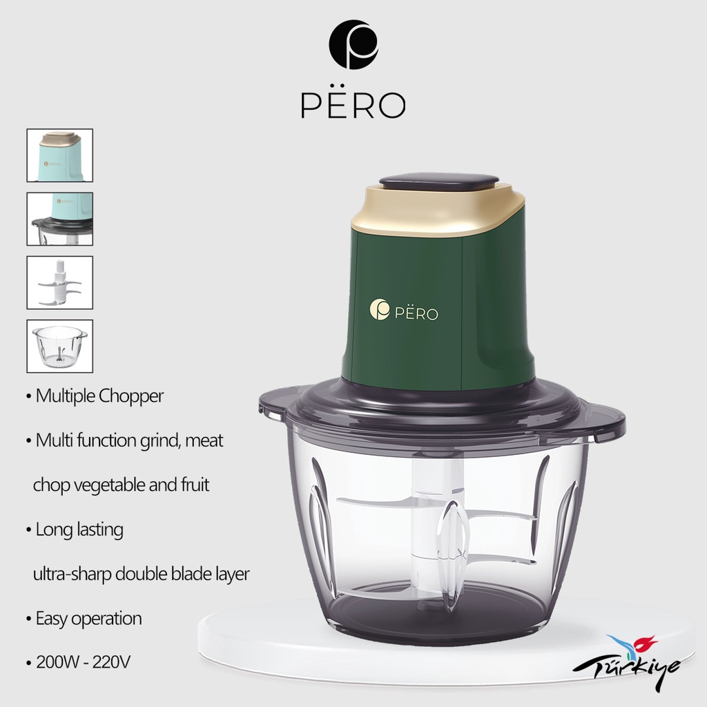 Jual PERO CHOPPER 200W / FOOD PROCESSOR LOW WATT / BLENDER PENGGILING ...