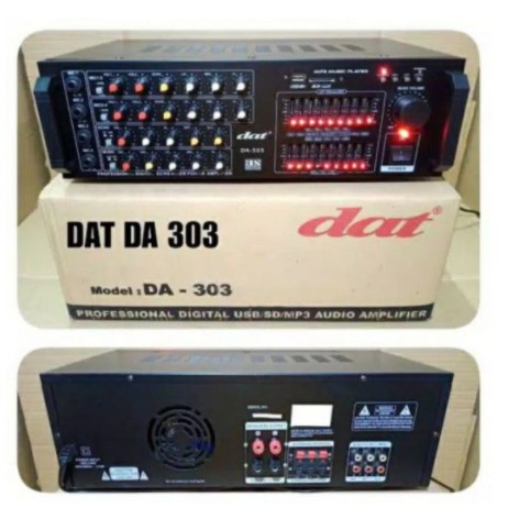Jual AMPLIFIER KARAOKE DAT DA 303 AMPLI DAT DA303 DSP NEW MODEL ...