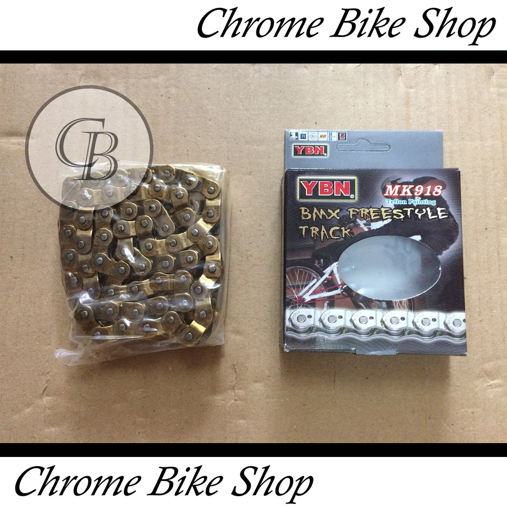 Jual Rantai Drivetrain Chain Sepeda BMX Yaban Halflink Gold Murah Ori ...