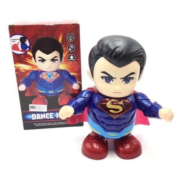 Jual Mainan Robot Dance Hero Superman Music Joget Dancing with LED ...