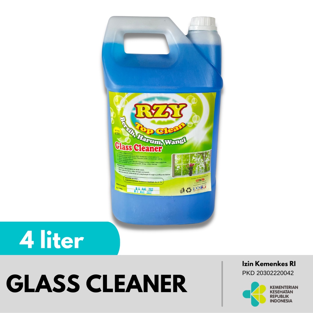 Jual GLASS CLEANER / PEMBERSIH KACA 4 LITER | Shopee Indonesia