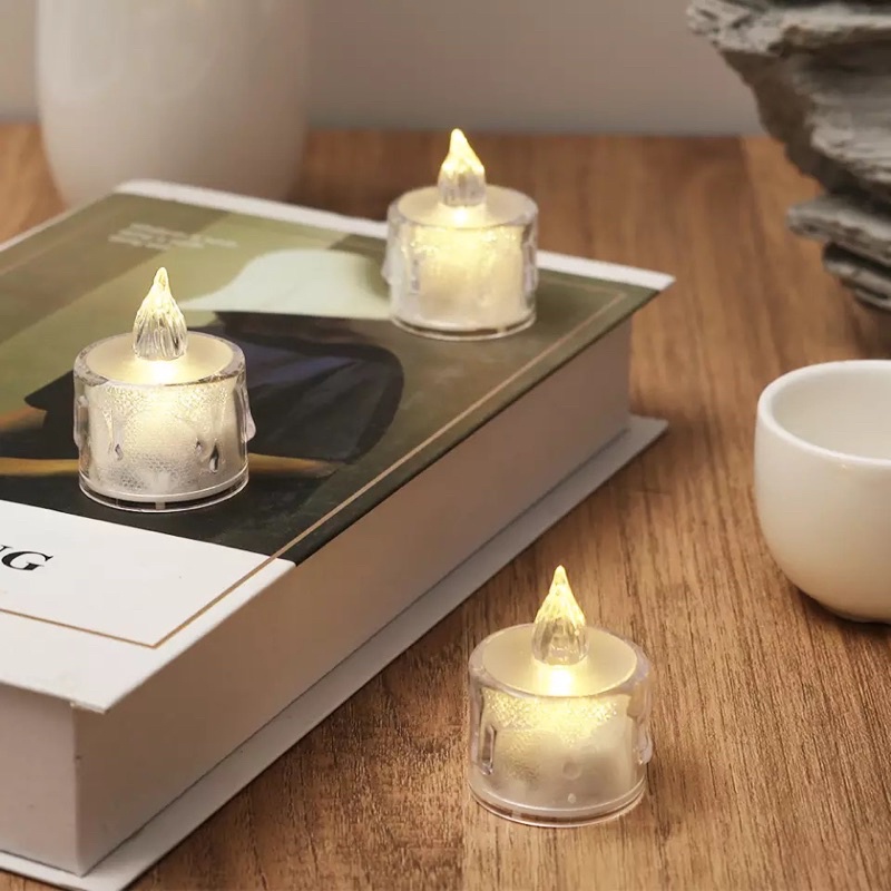 Jual Acrylic candle LED, lilin aesthetic | Shopee Indonesia