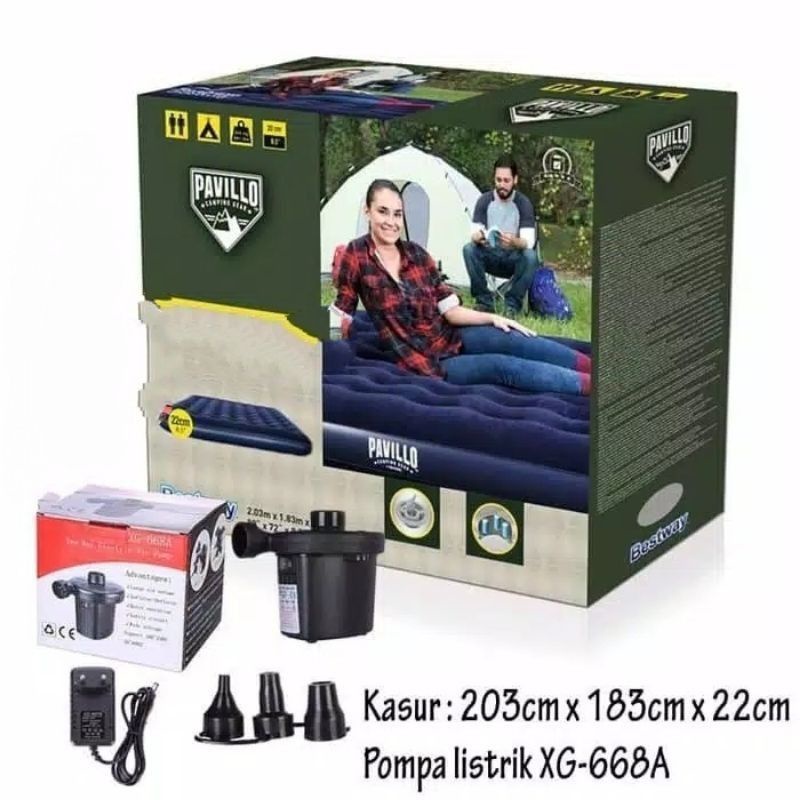 Jual Paket kasur angin king + pompa listrik | Shopee Indonesia