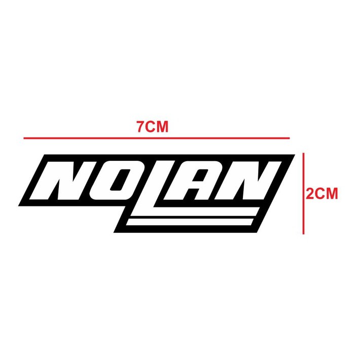 Jual Sticker Cutting Logo Nolan Helmet 7x2cm | Shopee Indonesia