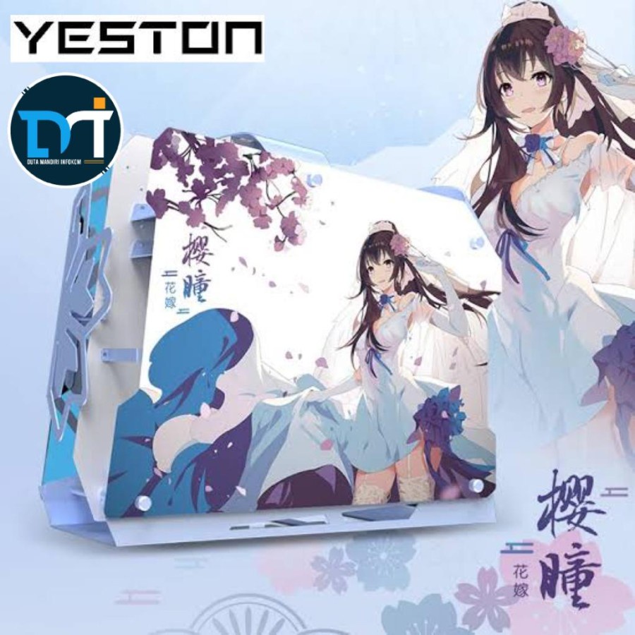 Jual Yeston ZC 09 Sakura Flower Aluminum Tempered Glass m-ATX Gaming ...