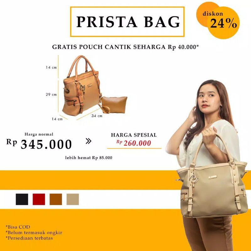 Jual PRISTA bag by Manjua Original | Shopee Indonesia