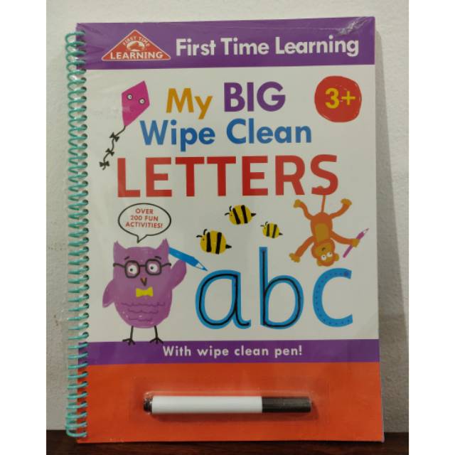 Jual My Big wipe clean letters abc | Shopee Indonesia