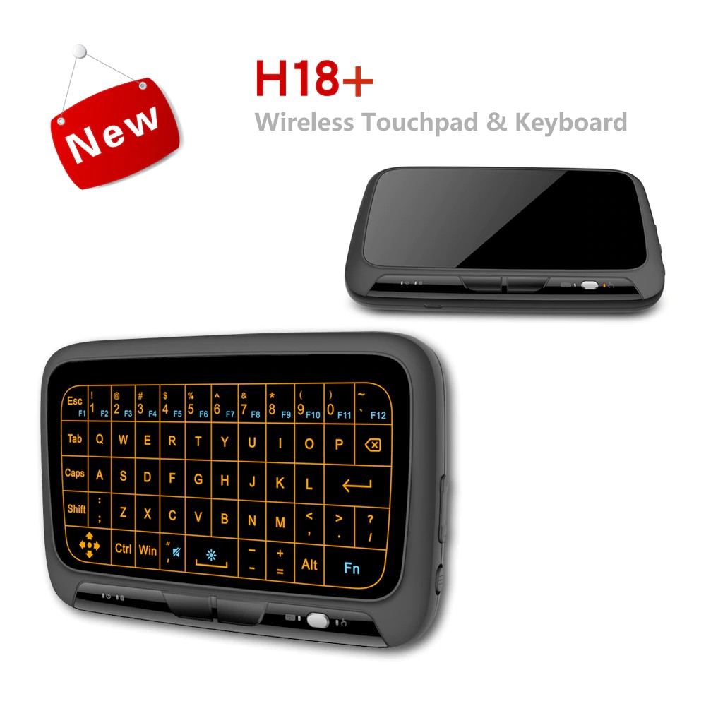 Jual Bebas ongkir H18+ 2.4GHz Mini Wireless Keyboard backlit With Full ...