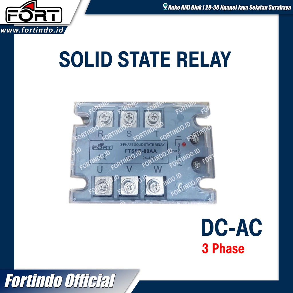 Jual FTSSR-120DA 3PHASE 120A SOLID STATE RELAY DC-AC MERK FORT | Shopee Indonesia
