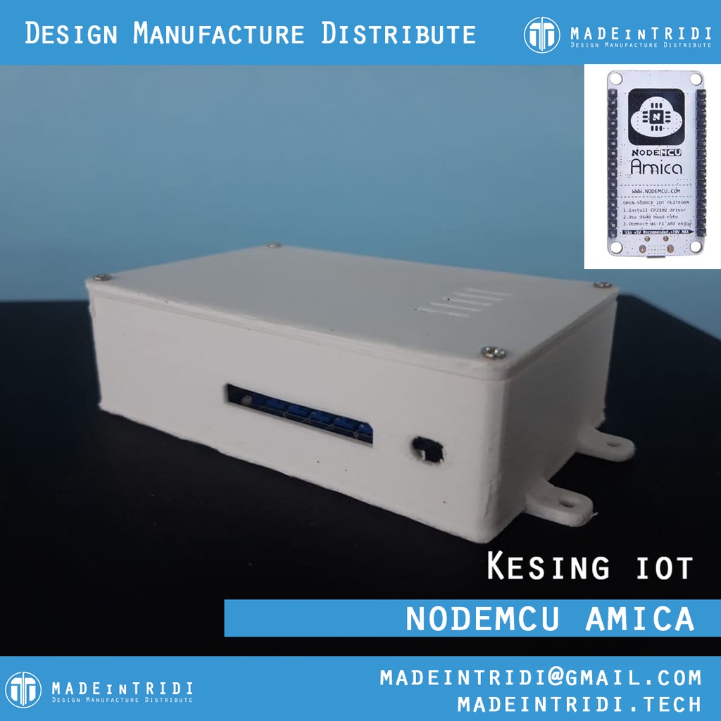 Jual Controller box NODEMCU AMICA relay 2 channel kotak elektronik ...