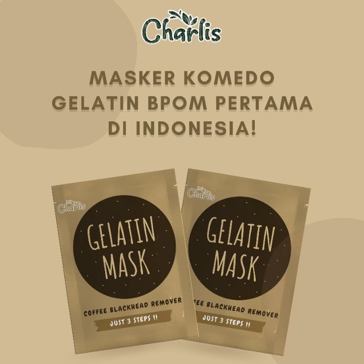 Jual (BPOM) Masker Komedo Charlis - Masker Gelatin 5 Gram - Pencabut ...