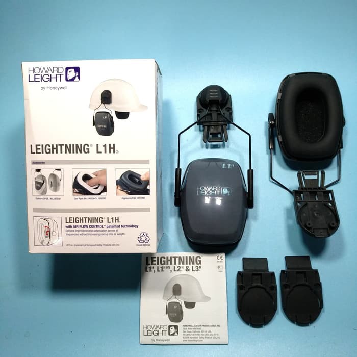 Jual HOWARD LEIGHT LEIGHTNING L1H Helmet Earmuff 1011991 | Shopee Indonesia