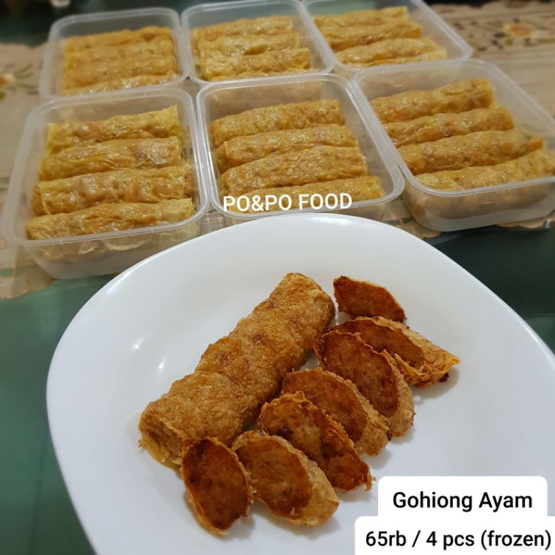 Jual Go Hiong Ayam 4 pcs Frozen | Gohiong | Ngohiong | Lauk makan ...