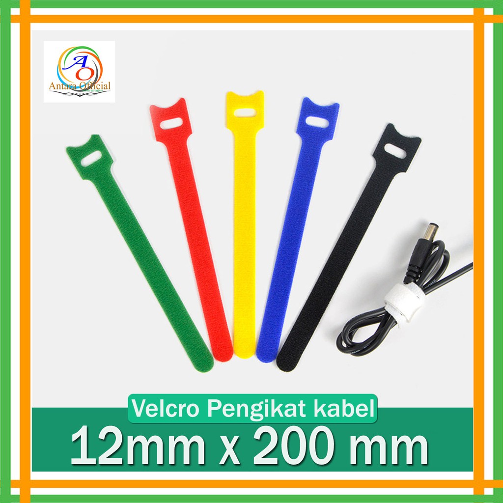 Jual Velcro Strap 12x200mm Cable Pengikat Penjepit Penggulung Perapih ...