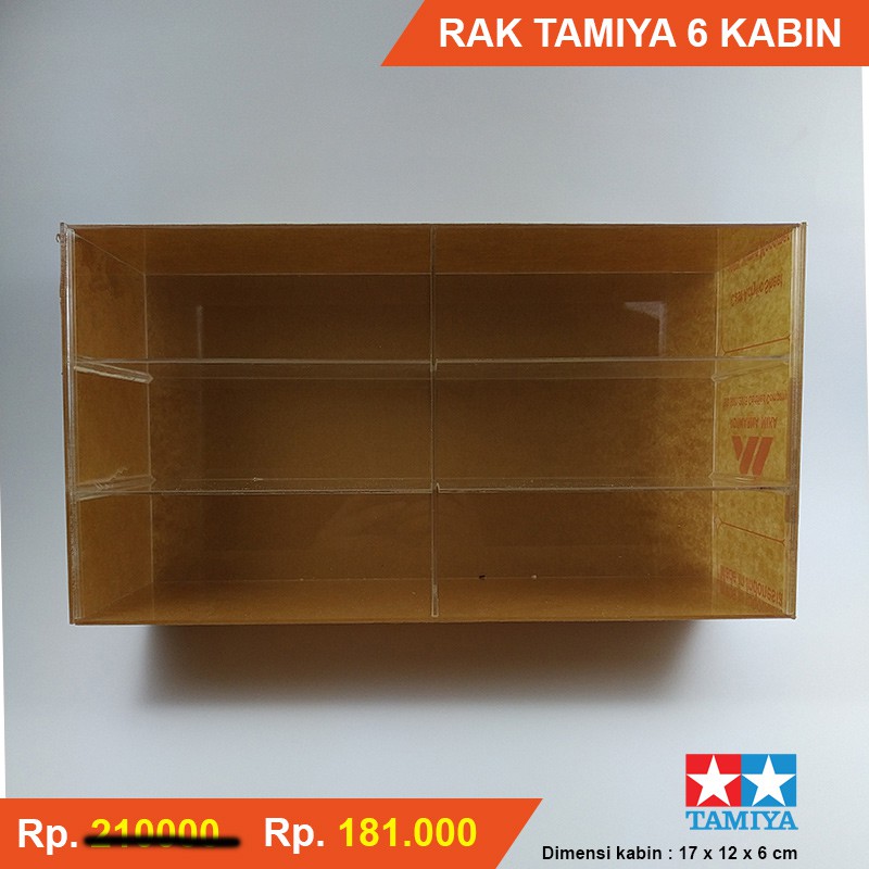 Jual TAMIYA Rak Display Akrilik 6 Kabin | Shopee Indonesia