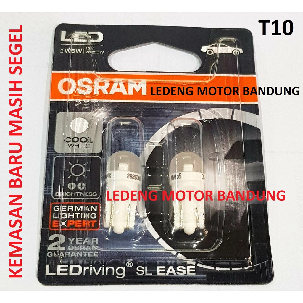 Jual T10 Osram LED Riving W5W Sepasang Lampu Senja Putih Terang Motor ...
