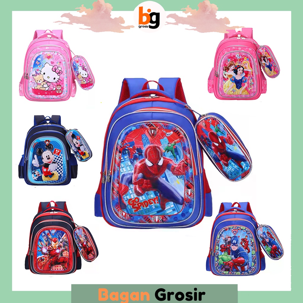 Jual BG / COD / TAS SEKOLAH RANSEL ANAK MODEL 3D TAS RANSEL ANAK MODEL KEKINIAN TERMURAH ...